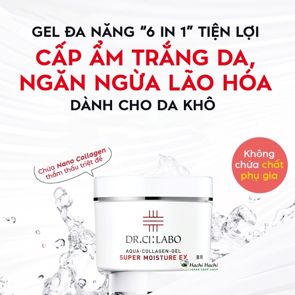Gel siêu dưỡng ẩm ngăn lão hóa làm trắng da Dr.Ci Labo 50g